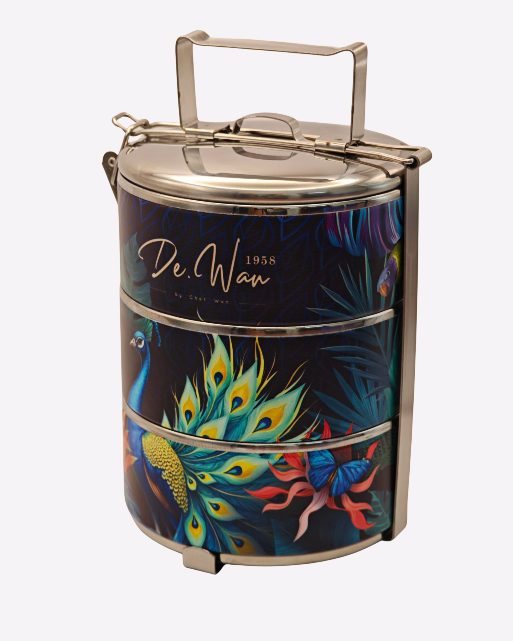 De.Wan 1958 by Chef Wan Limited Edition Floral 3-Tiered Tiffin Carrier ...