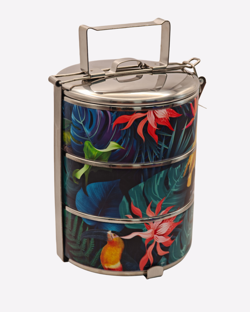 De.Wan 1958 by Chef Wan Limited Edition Floral 3-Tiered Tiffin Carrier ...